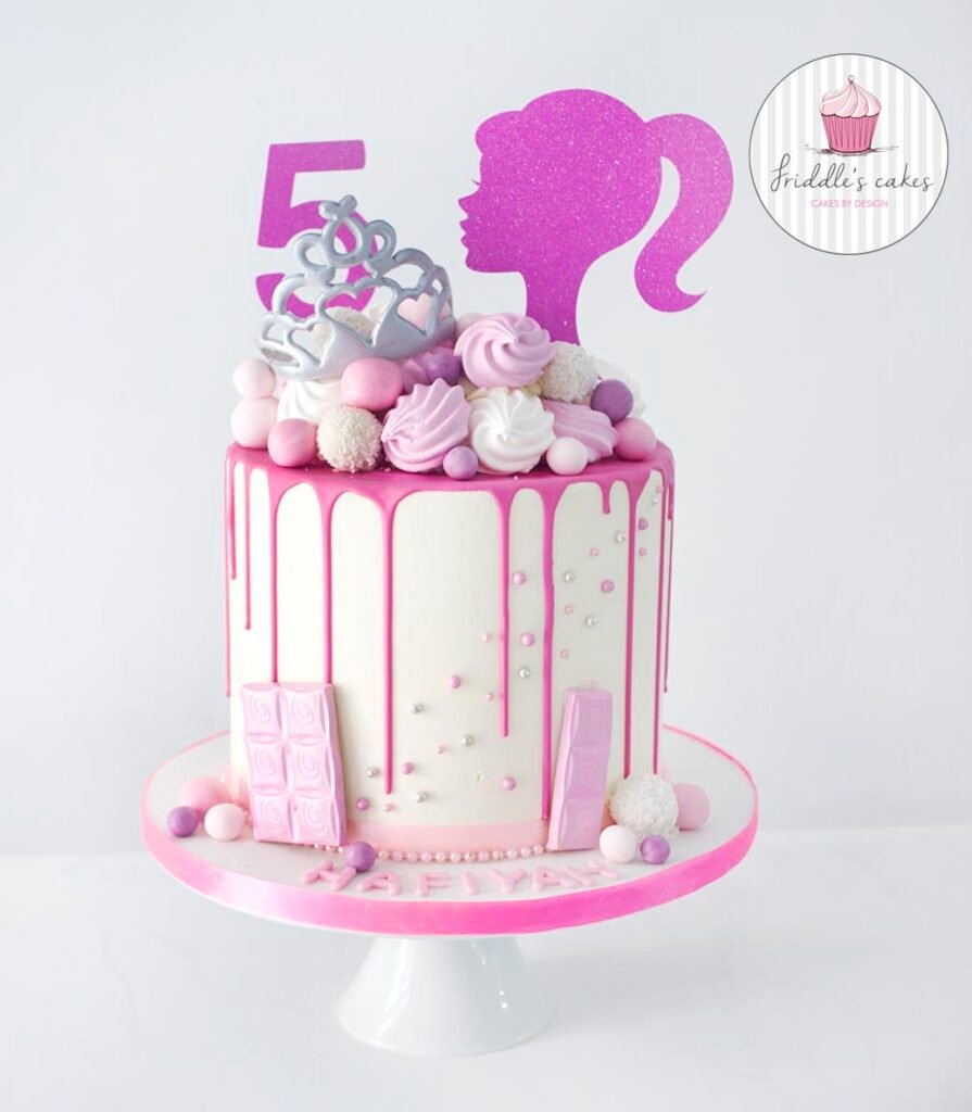 Barbie drip cake - Friddle's Cakes