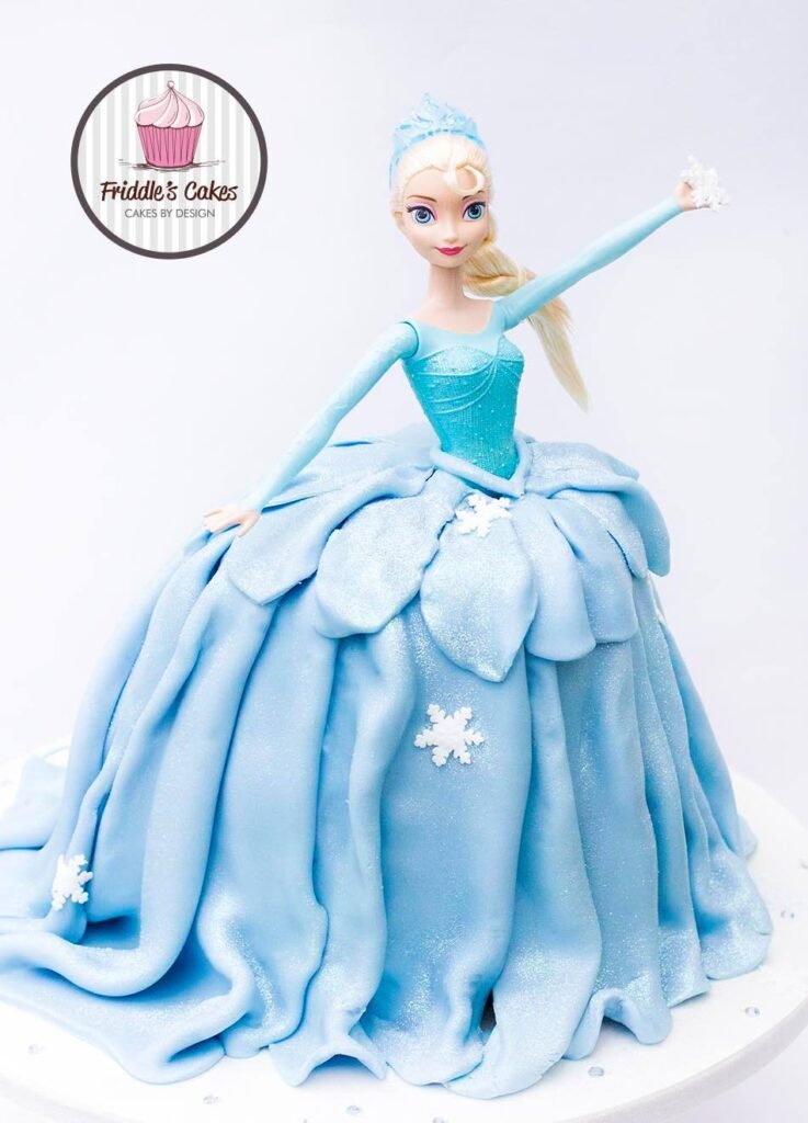 Elsa doll cake - Friddle's Cakes